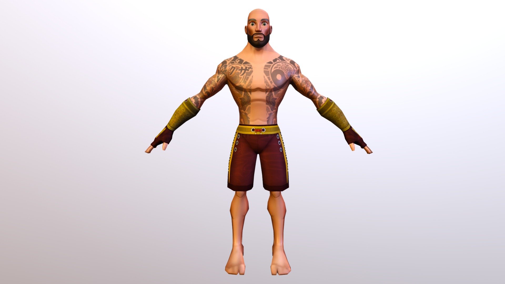 MMA Federation Fighter - 3D model by Christian Whelan (@CEWSKILL ...