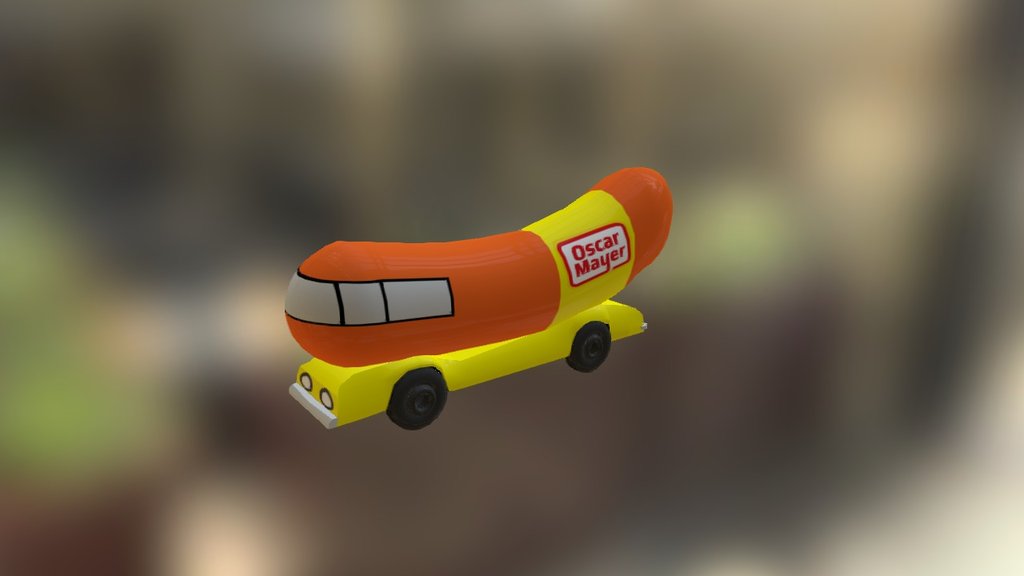 Weinermobile - 3D model by PlattIntroTo3d [0f69082] - Sketchfab