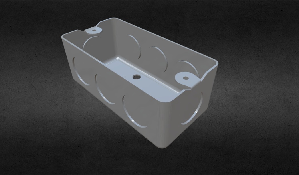 CAJA DE PASE RECTANGULAR GALVANIZADA - 3D model by JP FAMET SAC (@jpfamet) [0f6a40b] - Sketchfab