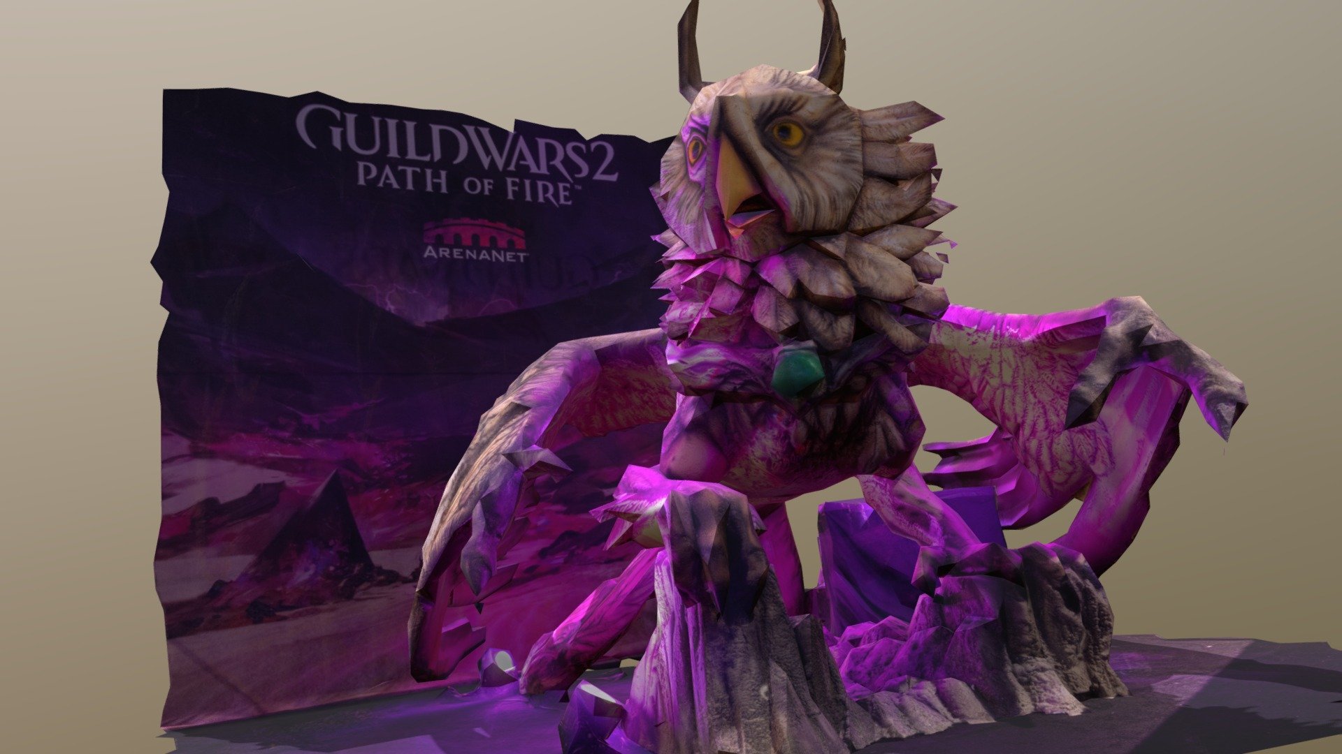 PAX2018 Guild Wars 2 Griffon - 3D model by Darkphibre (Amity Mathews ...
