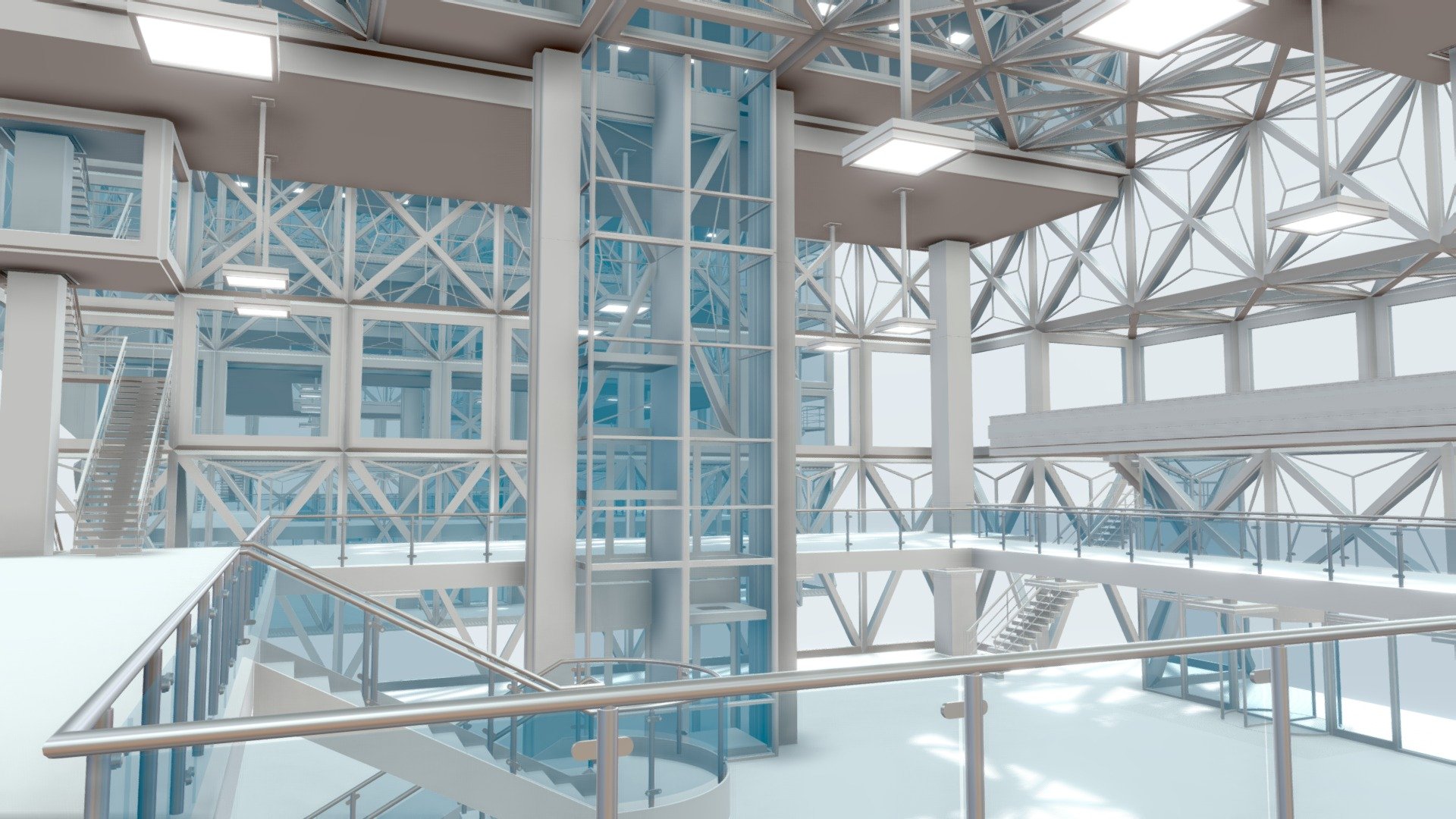 Office Building Tower - Buy Royalty Free 3D model by Giimann [0f6ae12 ...