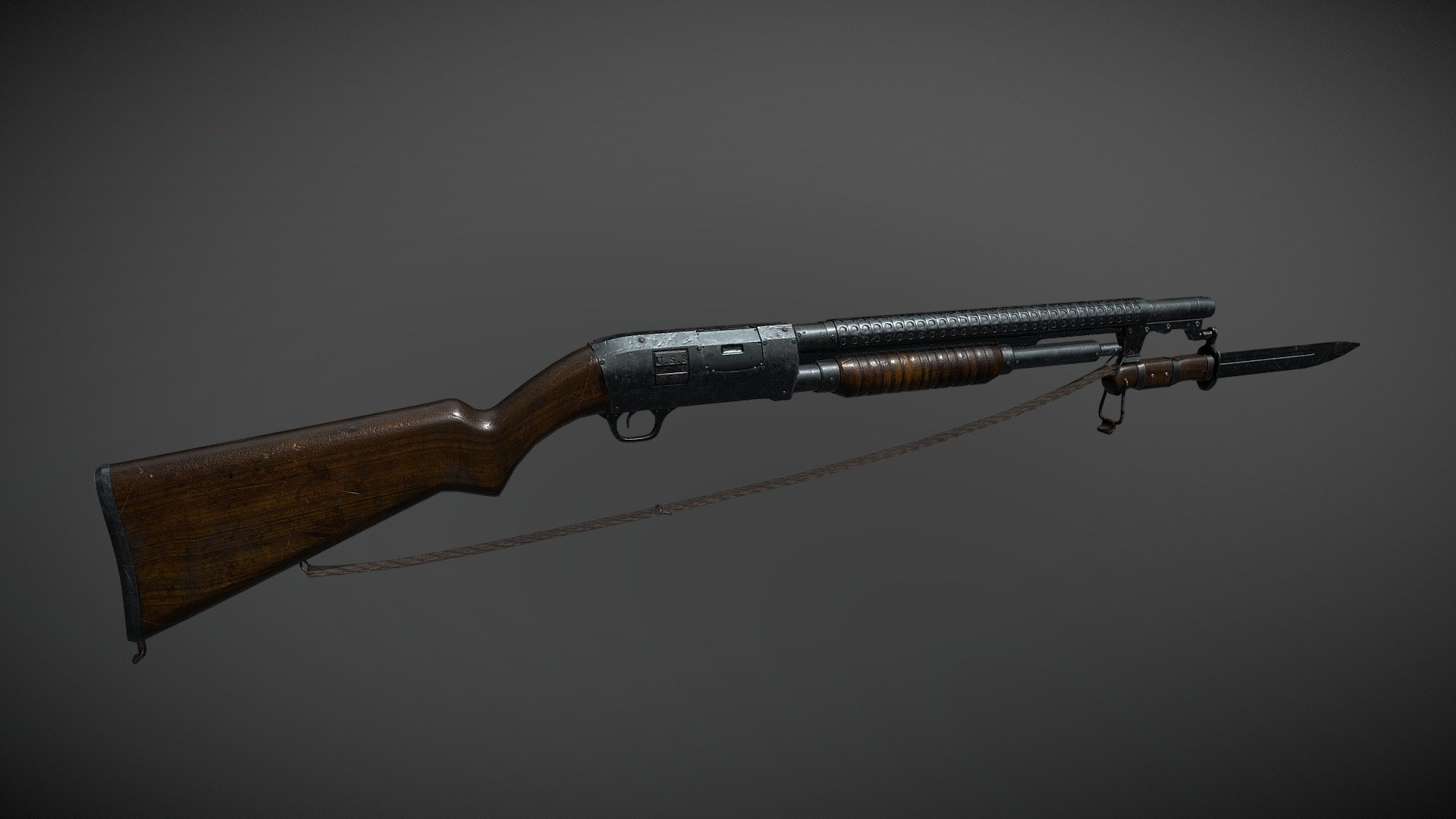 trench gun2 - 3D model by sasperson [0f6ce12] - Sketchfab
