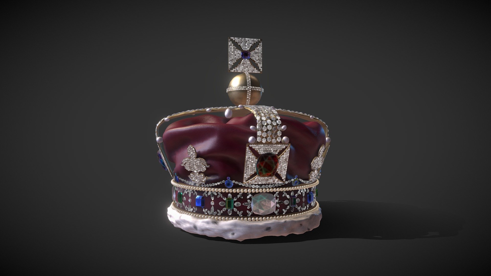 Crown-2 - 3D model by FungsDesign [0f6e016] - Sketchfab