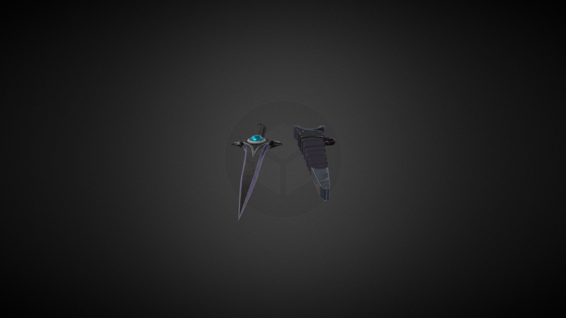 Purple Dagger - Download Free 3D model by Luhan Gabriel (@luhan345 ...