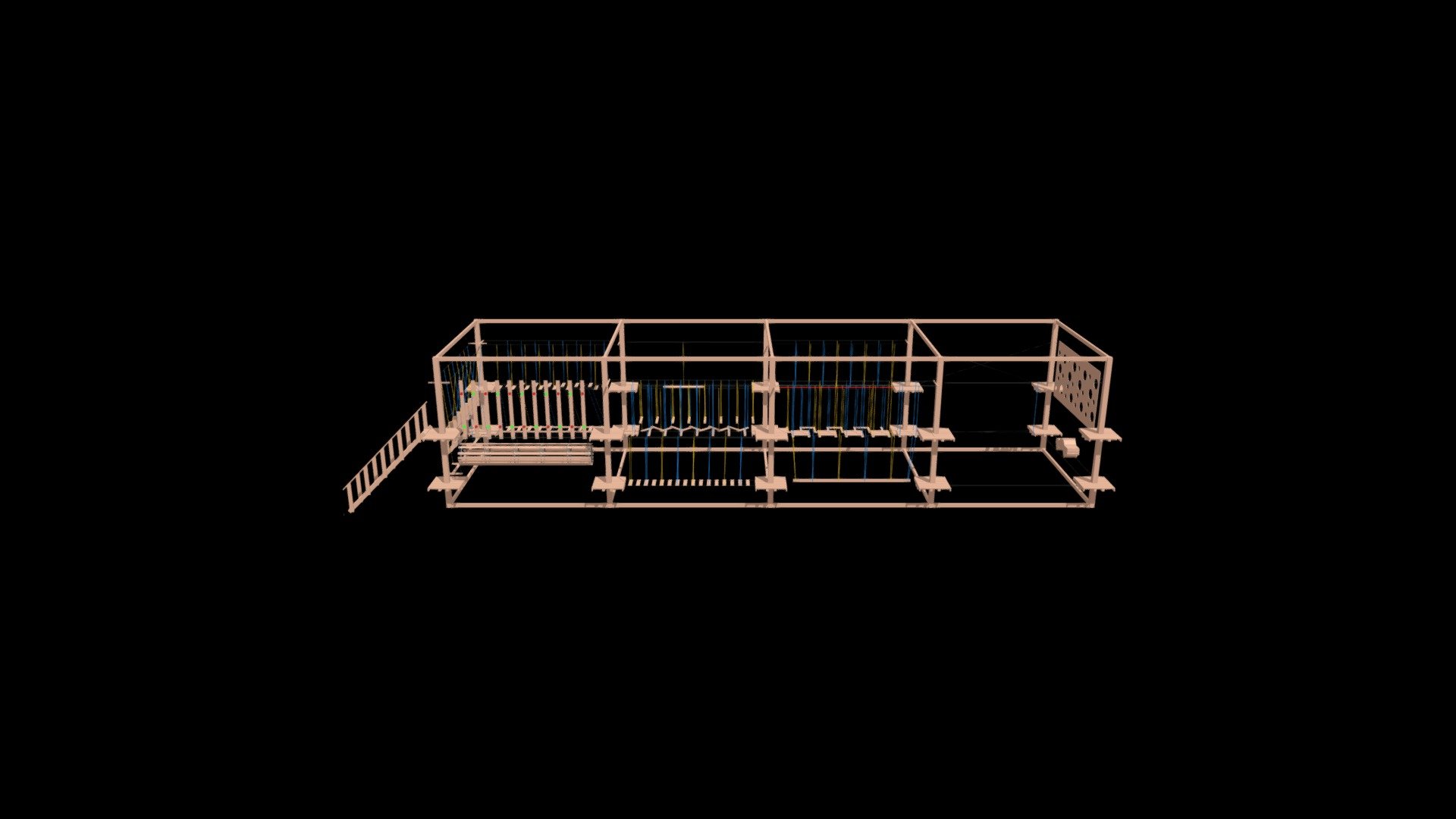 Rope park 6х24 - 3D model by rope.park.ru [0f75cf1] - Sketchfab