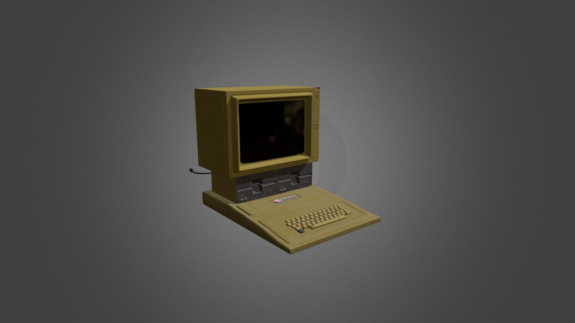 Apple II - 3D model by chaman.multimedia [0f779c6] - Sketchfab