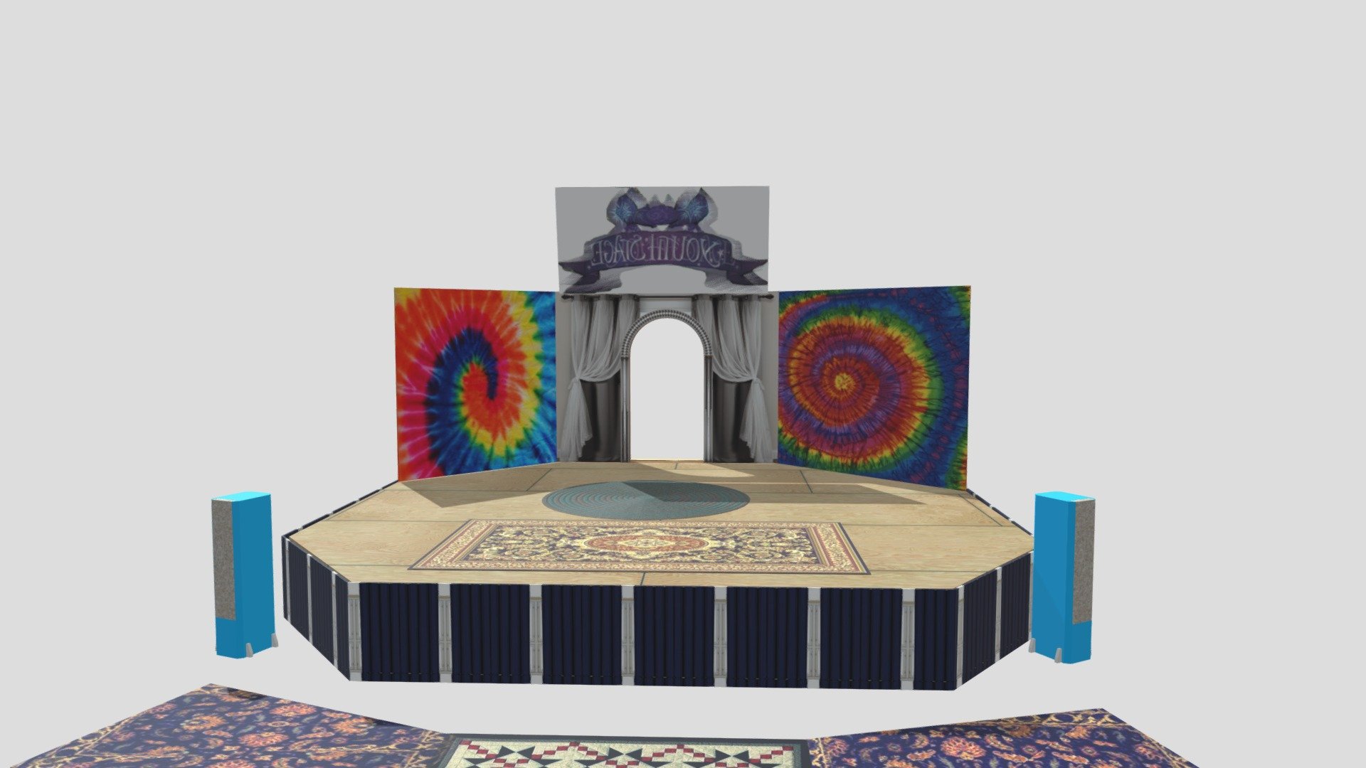 OCF Youth Stage model Low Poly - Download Free 3D model by fldrafting ...
