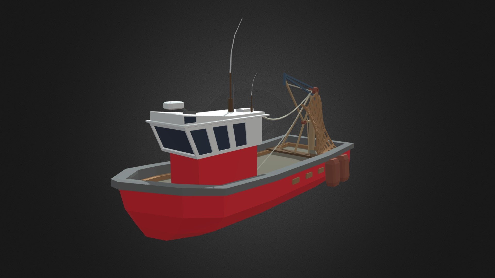 Low Poly Fishing Boat - Download Free 3D model by PerfectioNH ...
