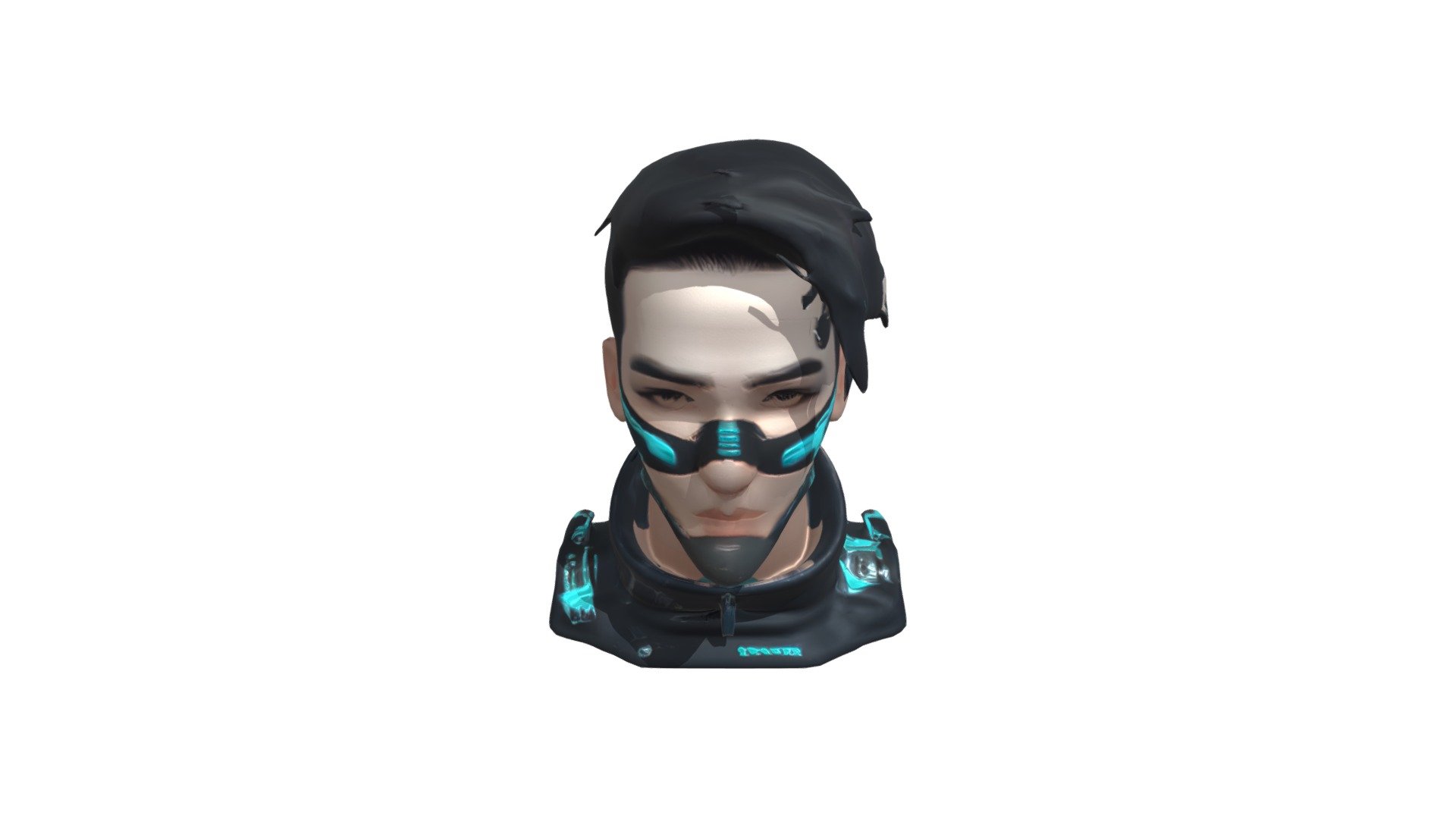 Futuristic masked human - 3D model by vr360.jd [0f78dcb] - Sketchfab