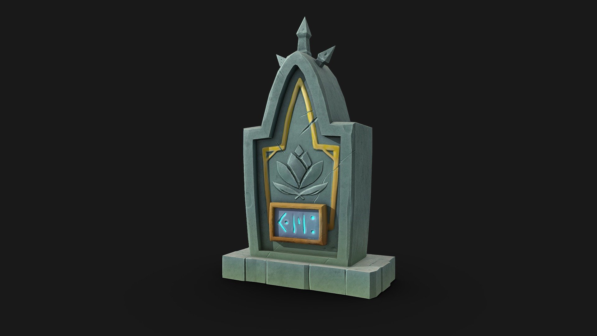 Flower Gravestone Stylized - Buy Royalty Free 3D model by MarcRojas [0f7fa64] - Sketchfab Store