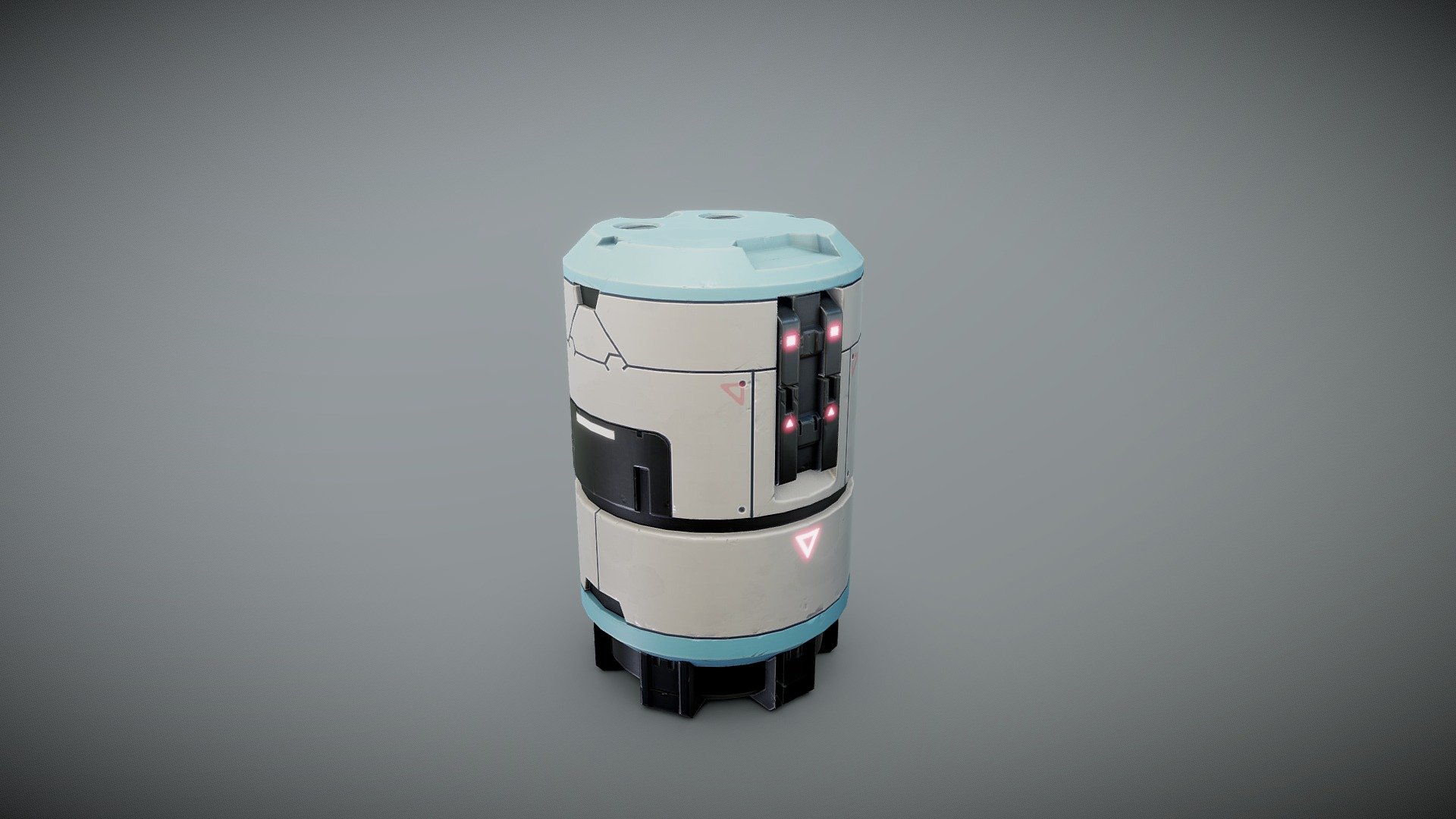 Stylized Sci Fi Barrel-D [Game Ready] - Download Free 3D model by ...