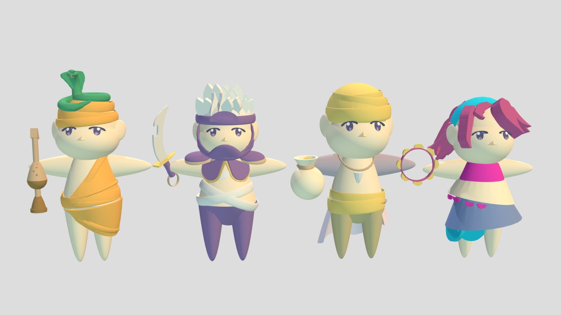 Assassin,Dancer,Charmer,Thief - 3D model by Robin0071 [0f83a10] - Sketchfab