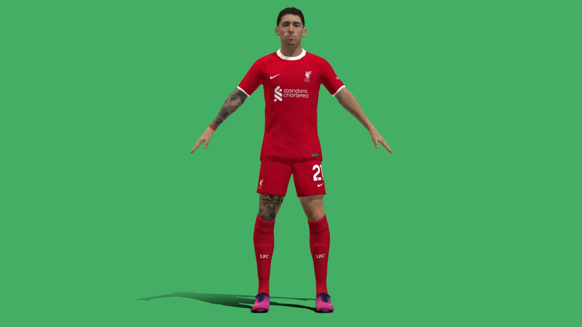 3D Rigged Konstantinos Tsimikas Liverpool 2024 - 3D model by changjinew [0f83cef] - Sketchfab