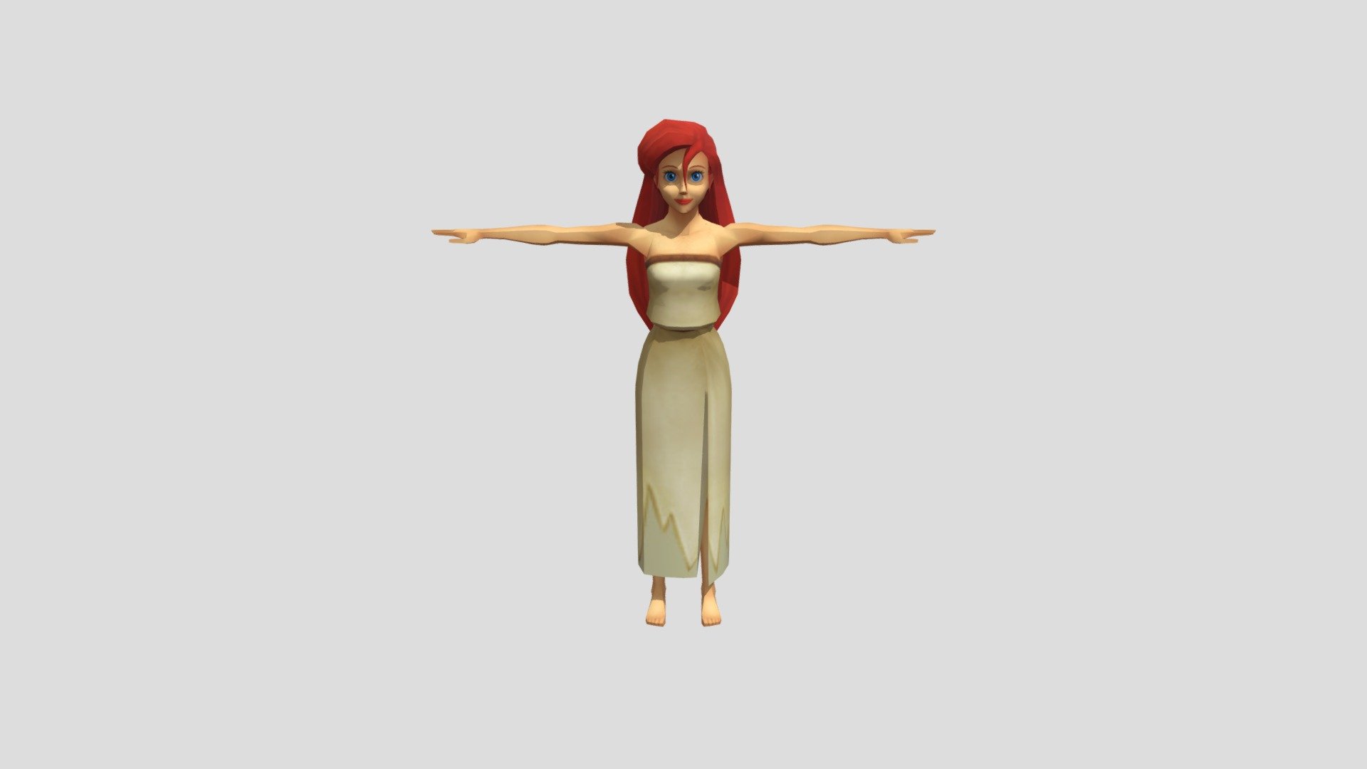 Ariel Makeshift Dress Download Free 3d Model By Pve771309 [0f850b7