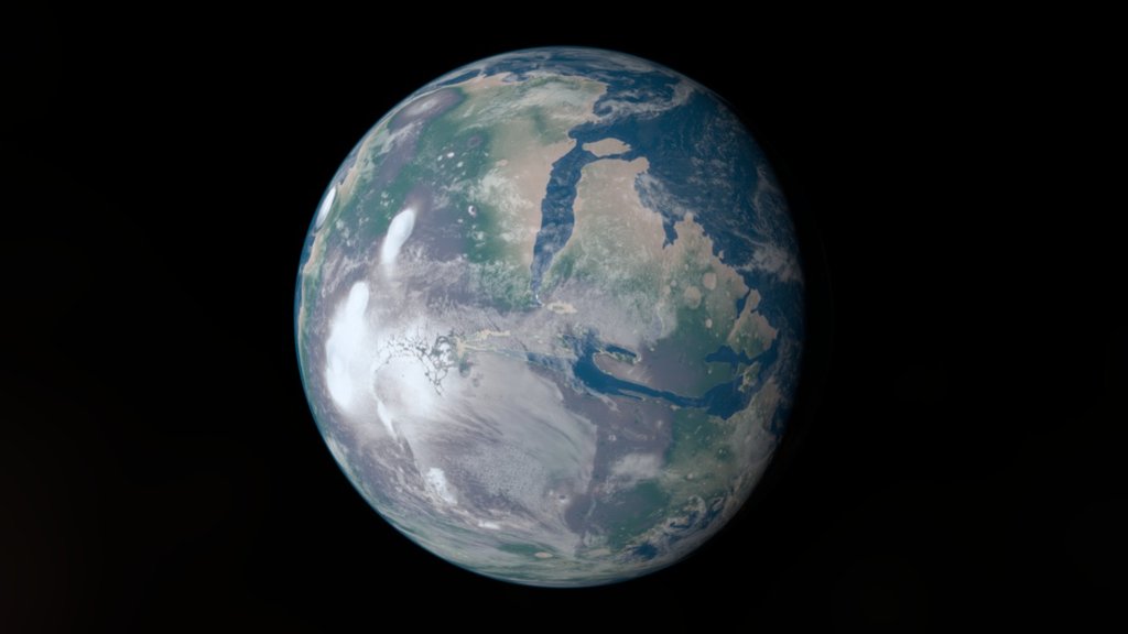 Mars Terraformed WIP - 3D model by phil.harmoniq [0f85200] - Sketchfab
