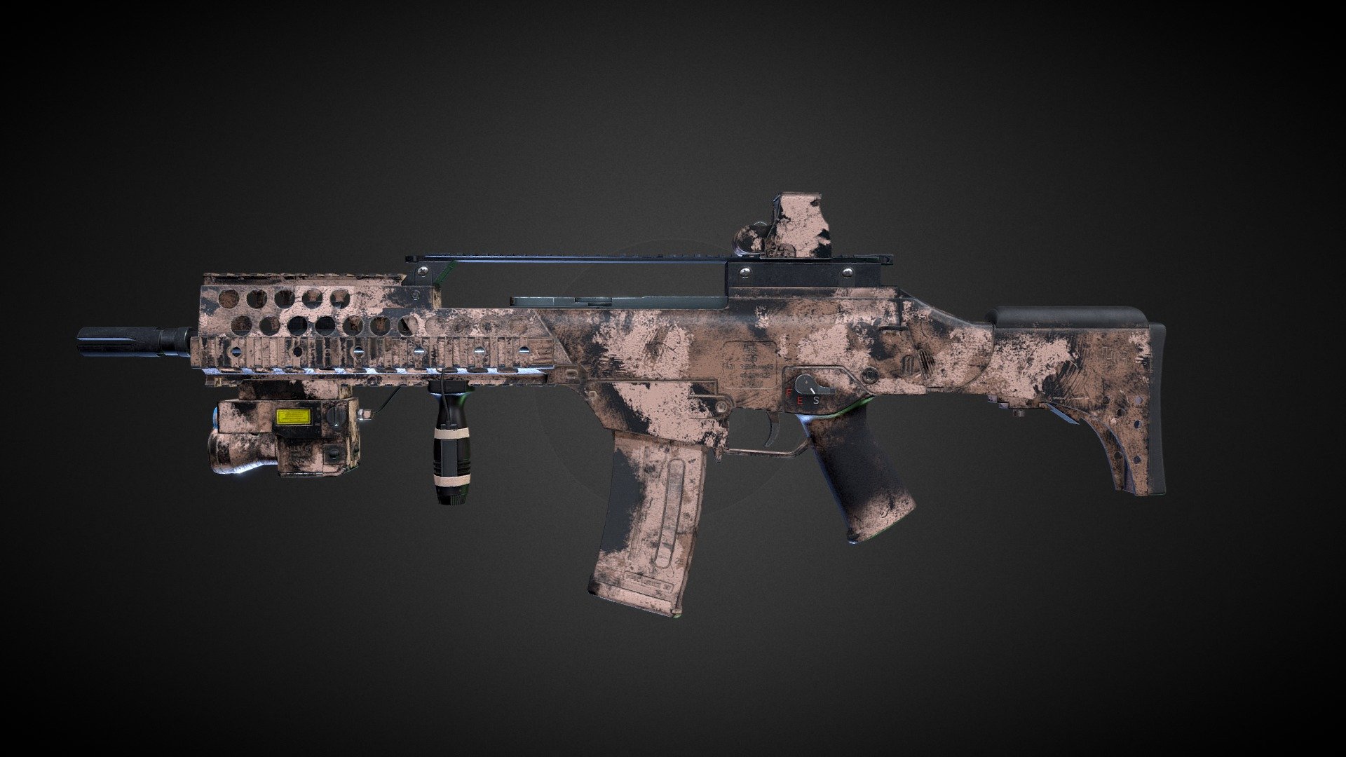 Heckler & Koch G36K - 3D model by Aw3som3 [0f8533e] - Sketchfab