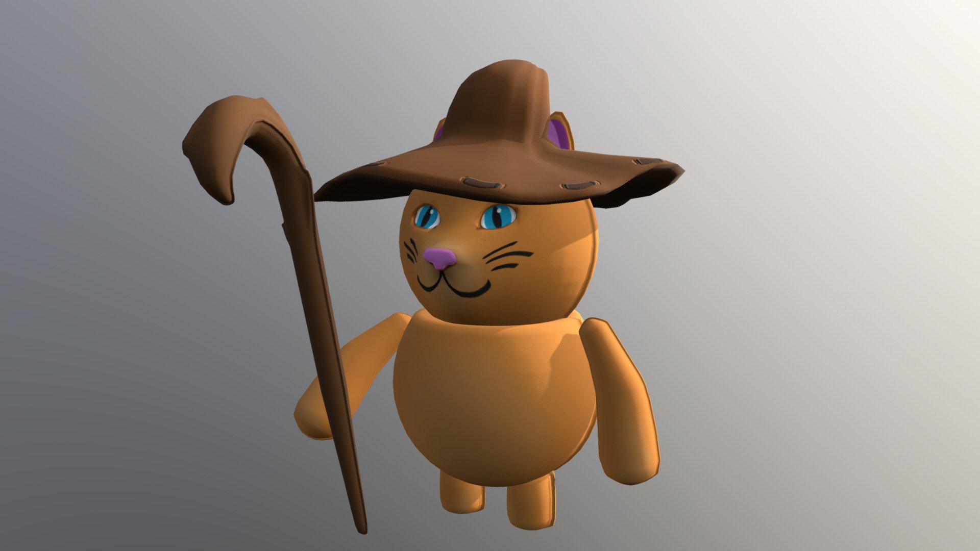 Cat Wizard Toy - 3D model by Cassara.Kennedy [0f872da] - Sketchfab