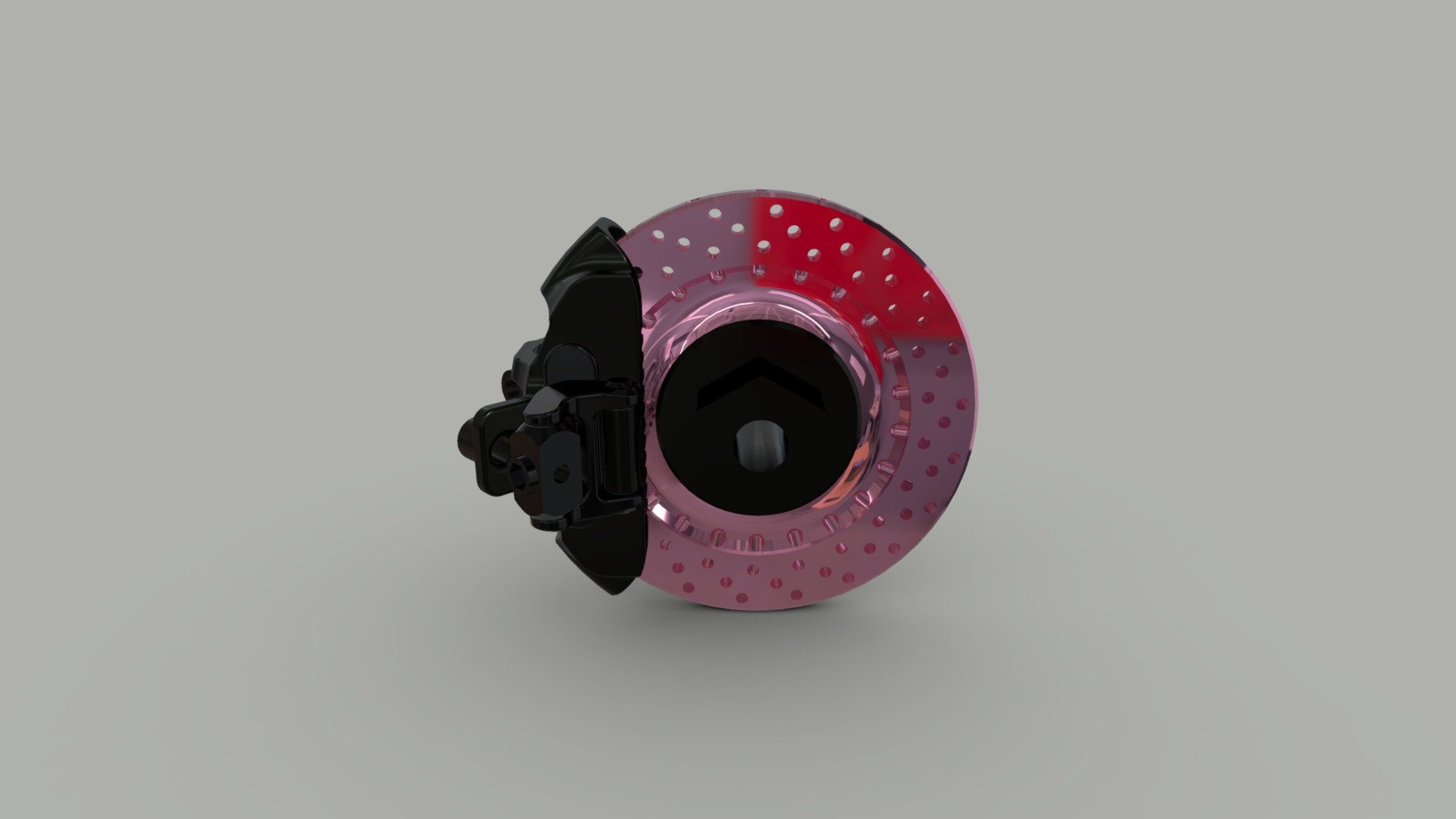 RC car mechanical disc brake caliper - 3D model by LUNATIK ...