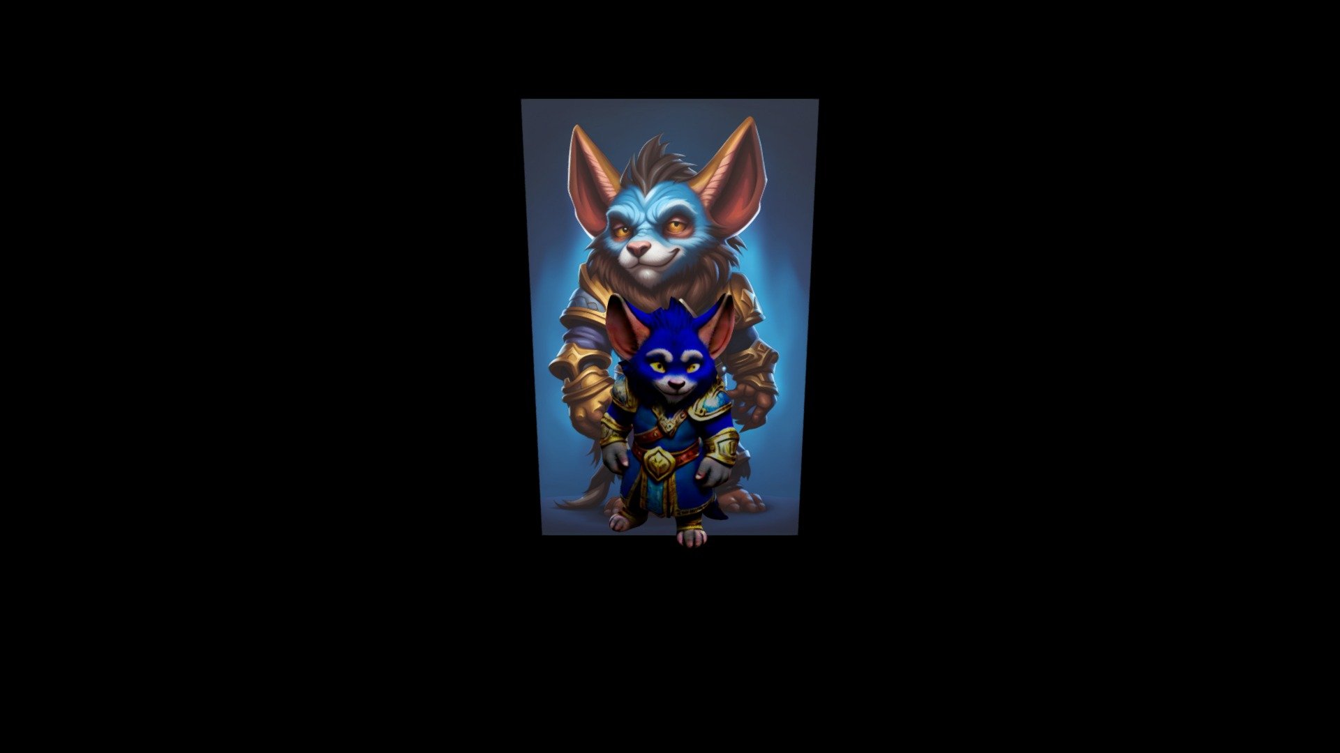 a cartoon image of a cat dressed in armor and ho - Download Free 3D ...
