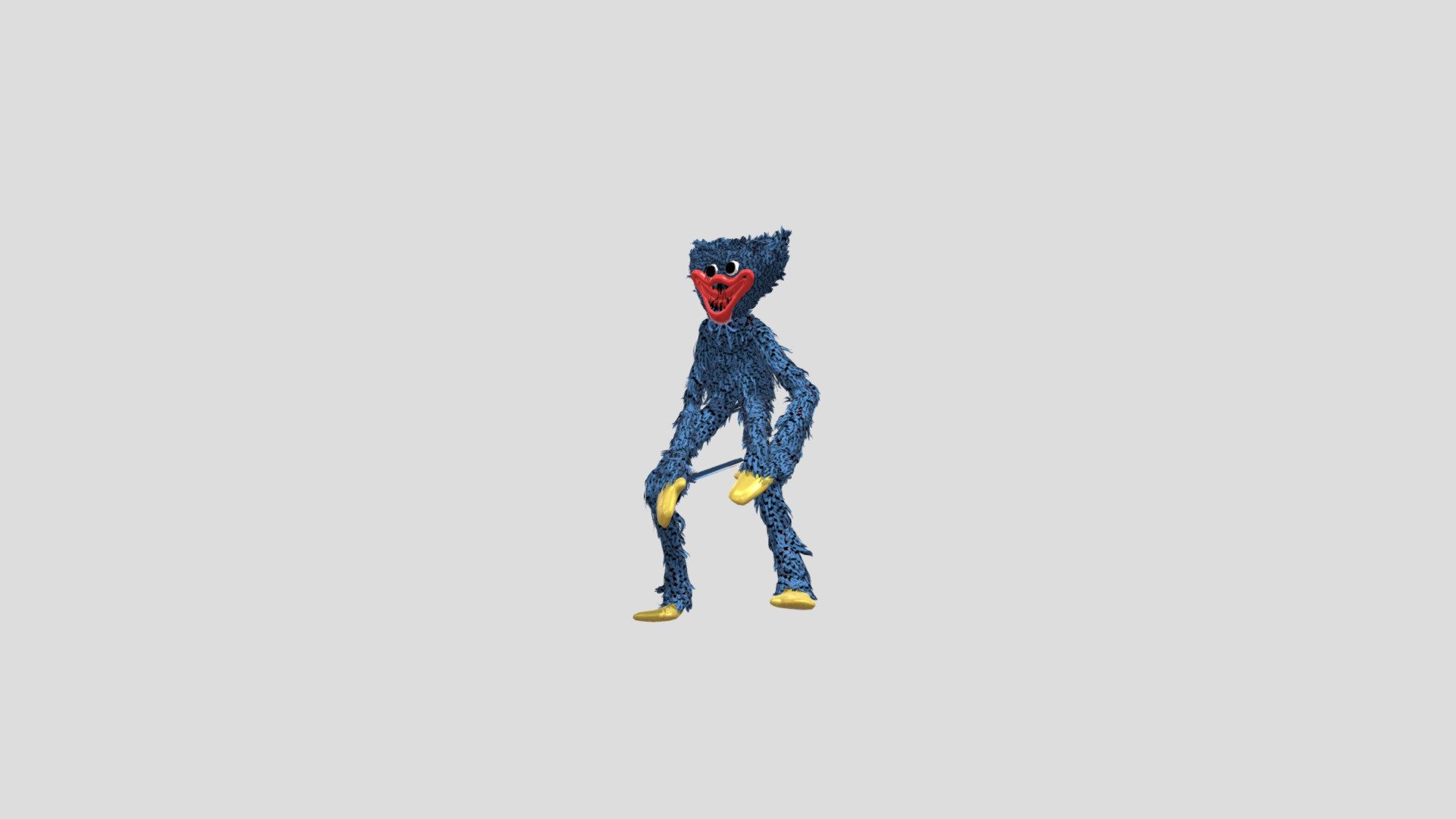 zombie-kicking-huggy-wuggy - 3D model by mommy long legs (@bsnyder32 ...