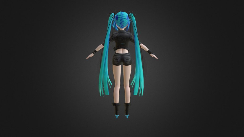 Miku - Download Free 3D model by Saionji [0f8d48e] - Sketchfab