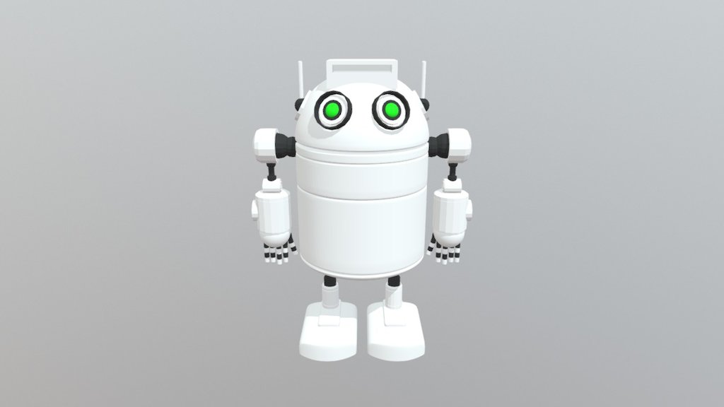 Robo Cylinder White - 3D model by banism24 [0f90ab8] - Sketchfab