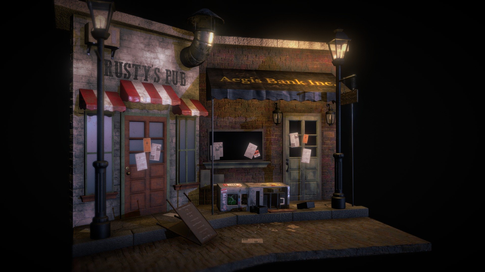Apocalypse Alley - 3D model by GaoGaoStudios [0f93902] - Sketchfab