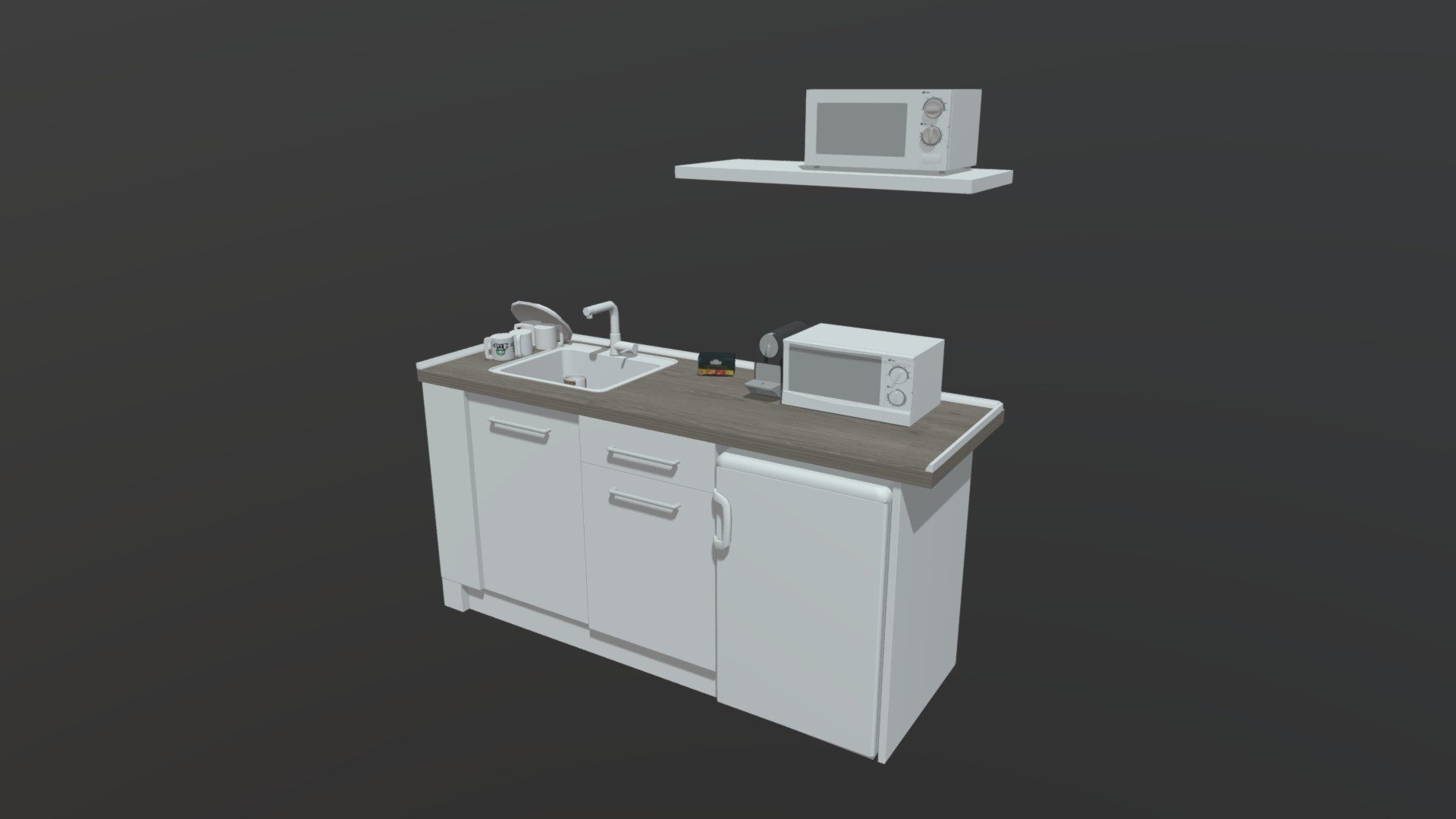 Simple Kitchen - Buy Royalty Free 3D model by ViperJr3D [0f95f80 ...