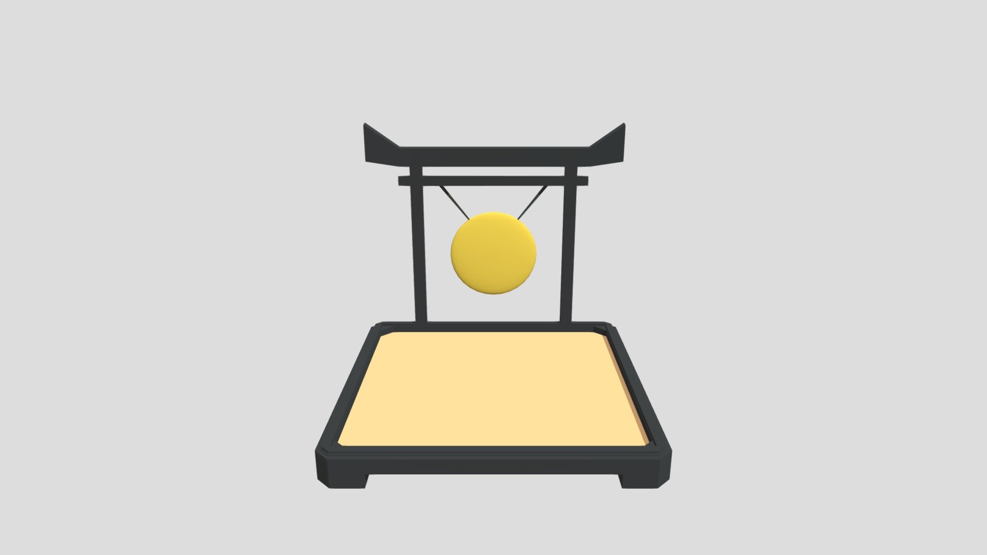 Low poly japanese mini zen garden with shrine - Download Free 3D model ...