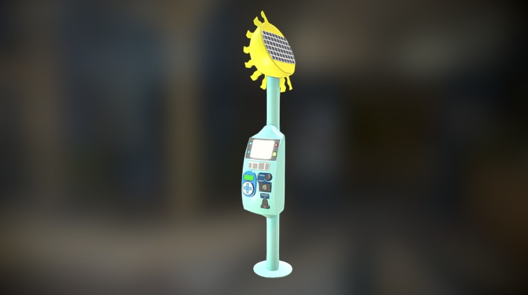 Parking Ticket Machine - 3D model by Kioz [0f968a0] - Sketchfab