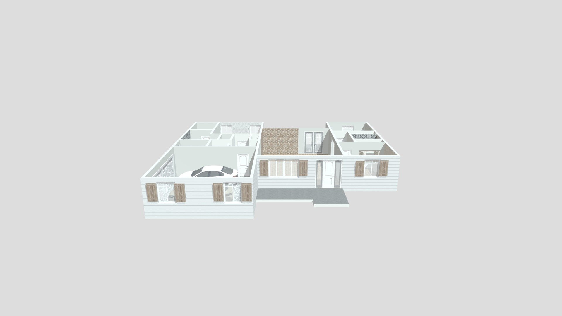 Ranch house to renevate ( ͡° ͜ʖ ͡°) - Download Free 3D model by Home ...