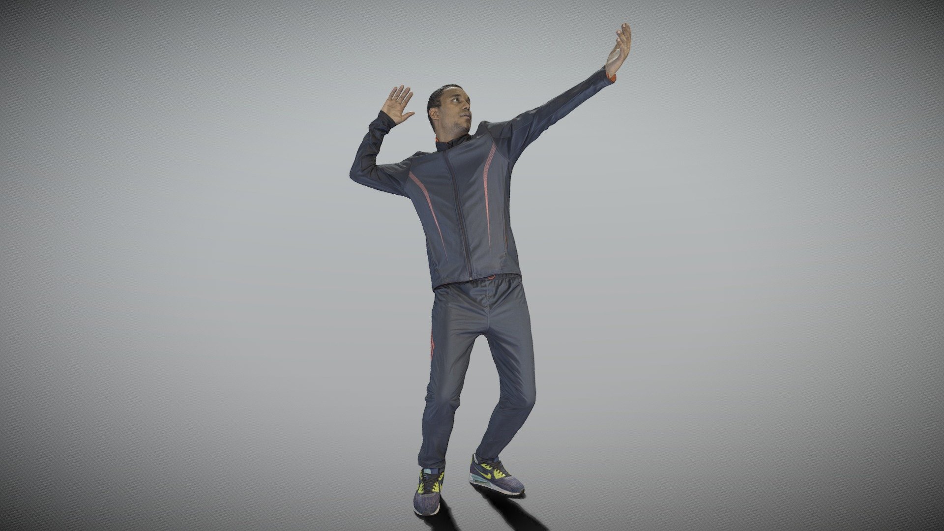 Sporty man throwing ball 276 - Buy Royalty Free 3D model by ...