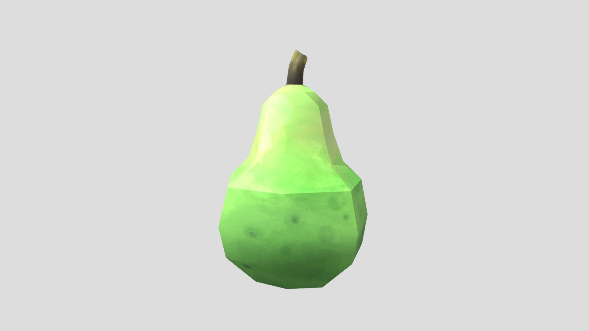 low poly pear - 3D model by mdw6729 [0f9a20c] - Sketchfab