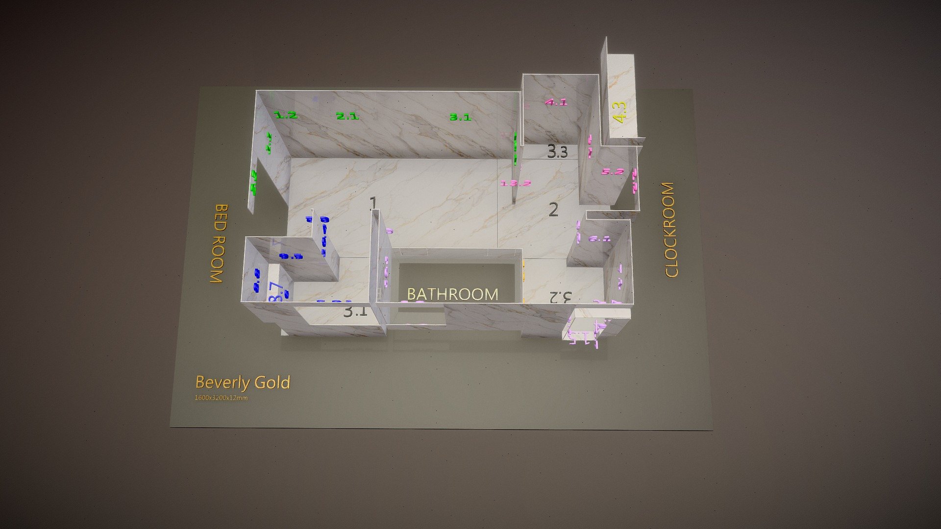 Beverly Gold Showing For Kei Ling Project - 3D model by Bonkuchen KS ...