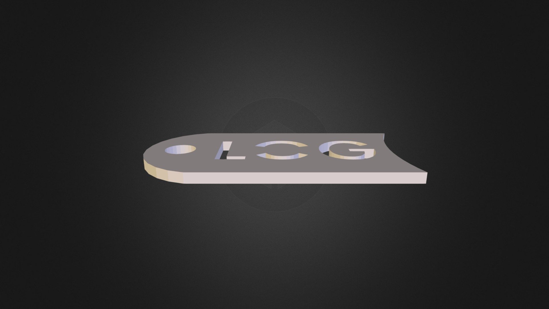 LOG Keychain Holed - 3D model by 3dindustries [0f9ba6e] - Sketchfab