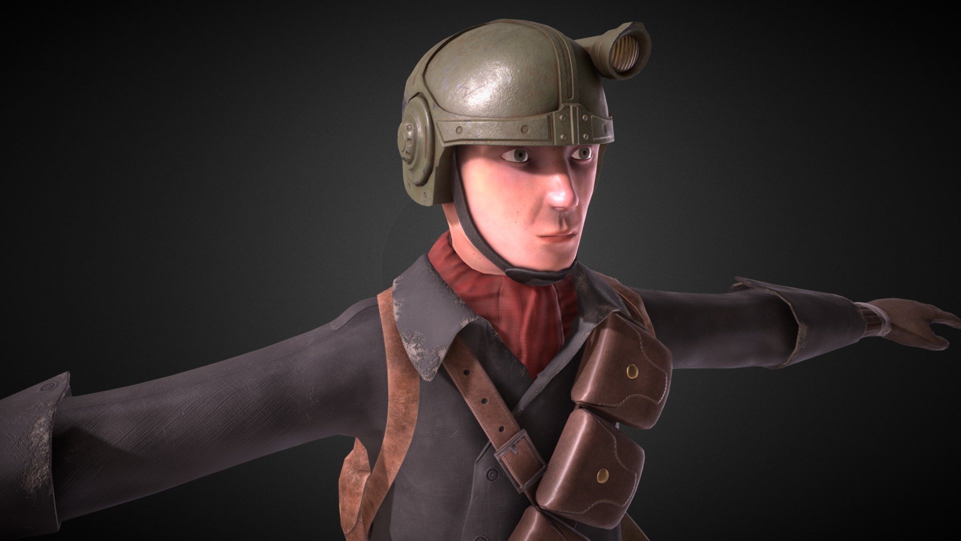 Fallout BoS Squire_Low Poly - 3D model by Adam Thompson (@adamwthompson ...