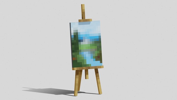 Easel 3D models - Sketchfab