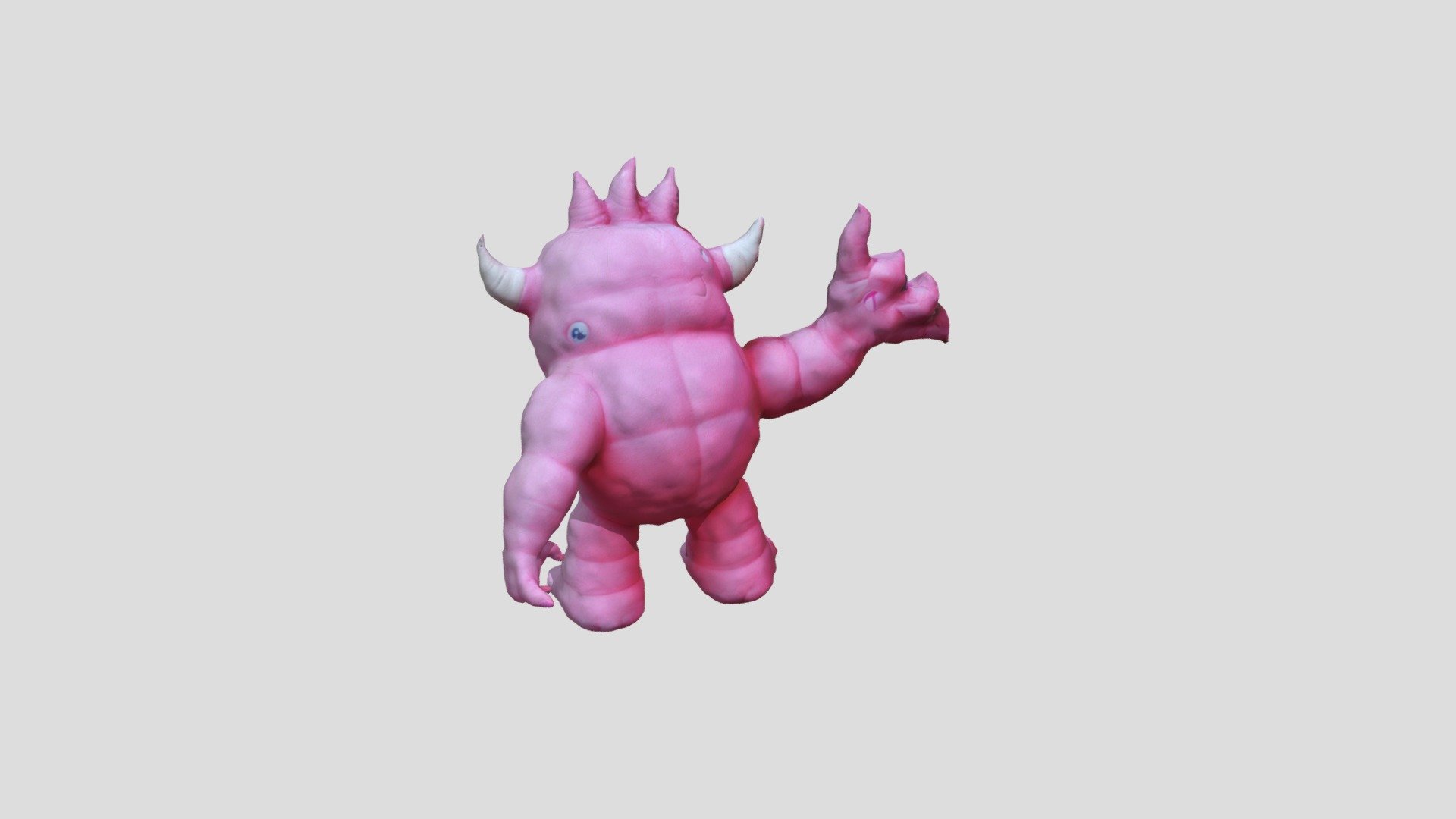 Pink Monster - Download Free 3D model by ExSaZ [0f9e342] - Sketchfab