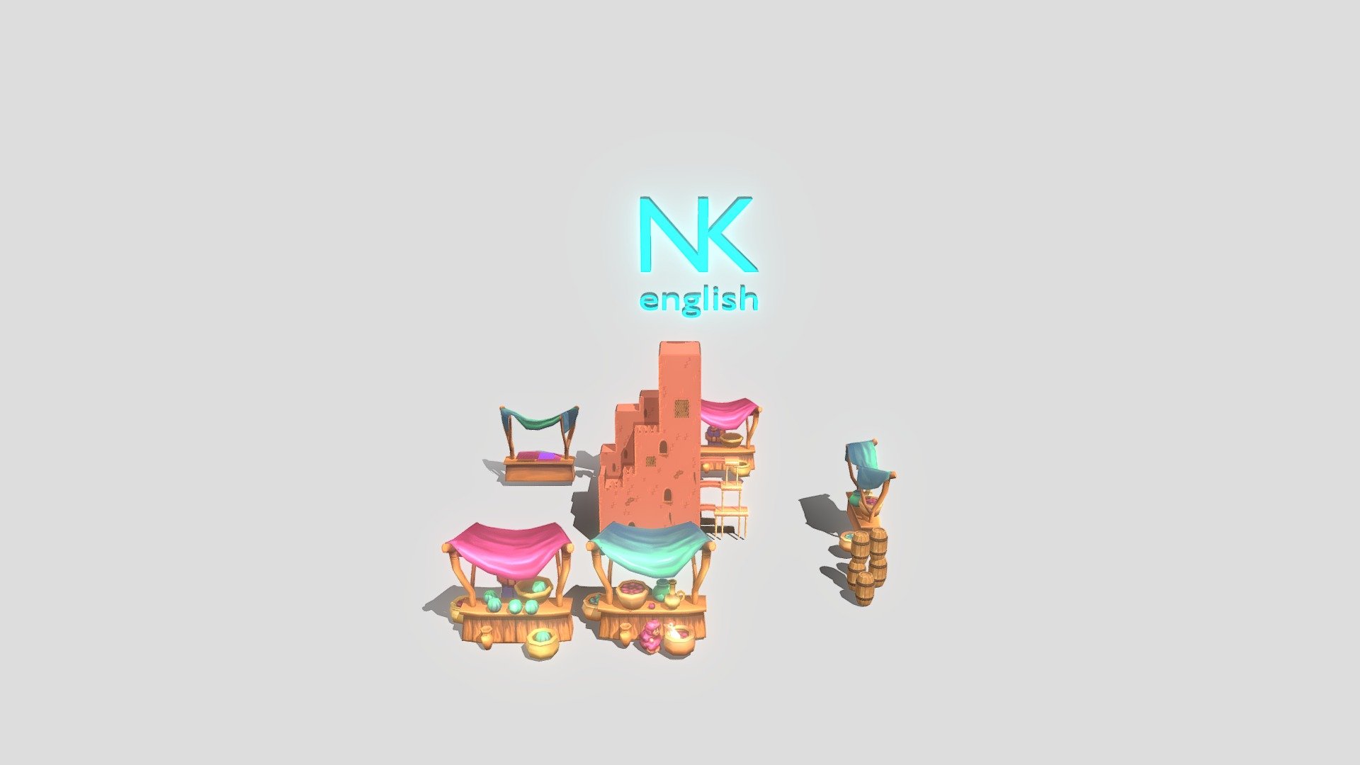 NK first CARD aLAD MARKET - 3D model by xanderhypeart [0f9ff12] - Sketchfab