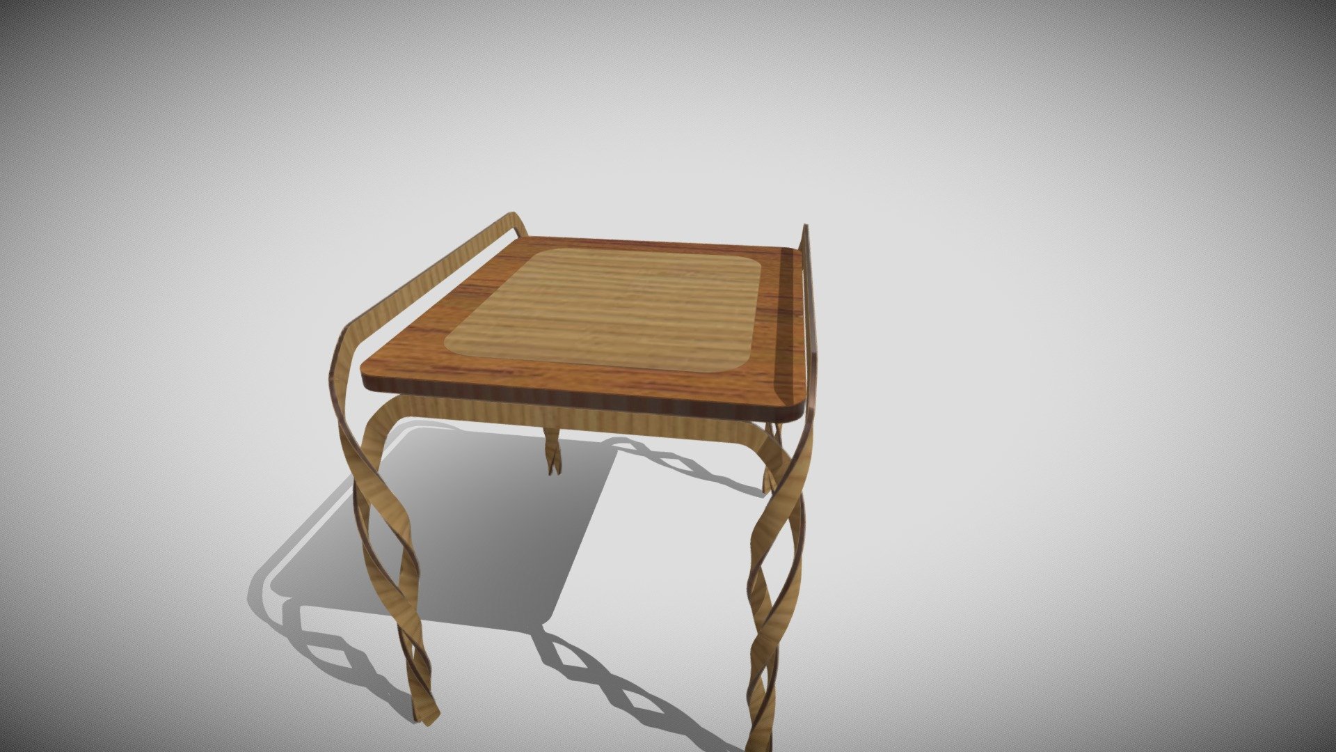 Table with Twisted legs - 3D model by Ibra093 [0fa0135] - Sketchfab