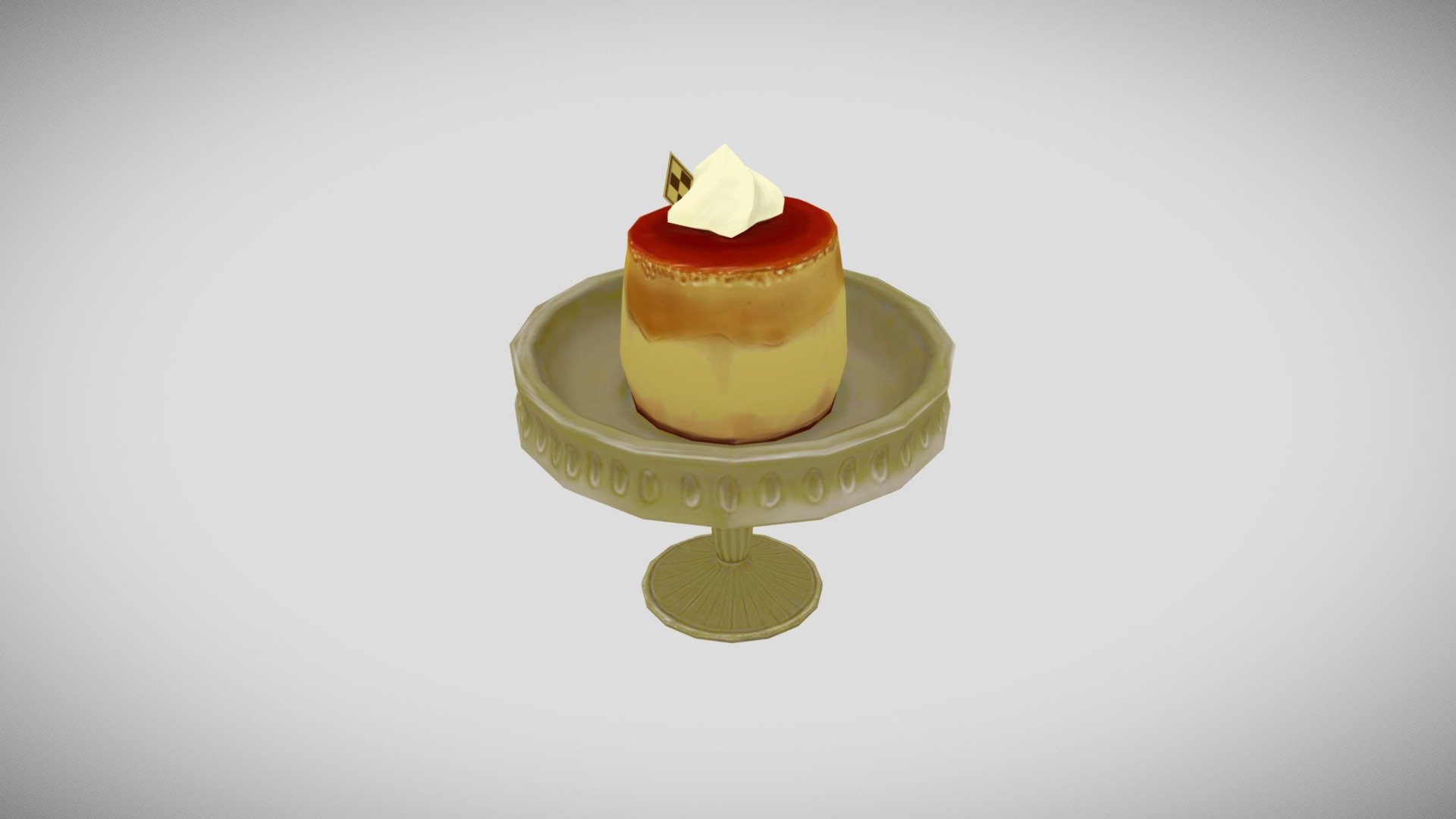 Caramel Flan / Pudding - 3D model by lisathekuma [0fa0f85] - Sketchfab