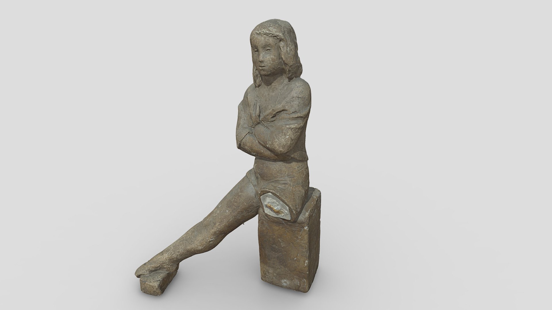 Mädchen Auf Sockel 34 cm Gips - 3D model by gussbronze [0fa3c5c ...