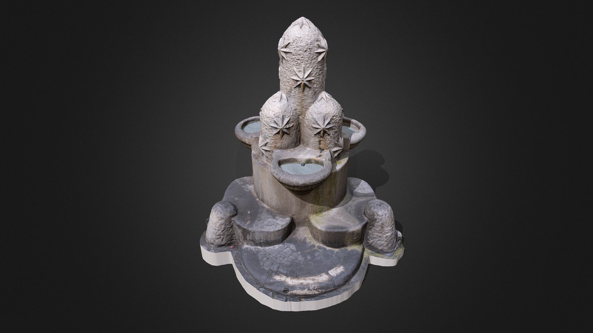 Fontana dei Monti - 3D model by ruggeriludovico [0fa4fbd] - Sketchfab