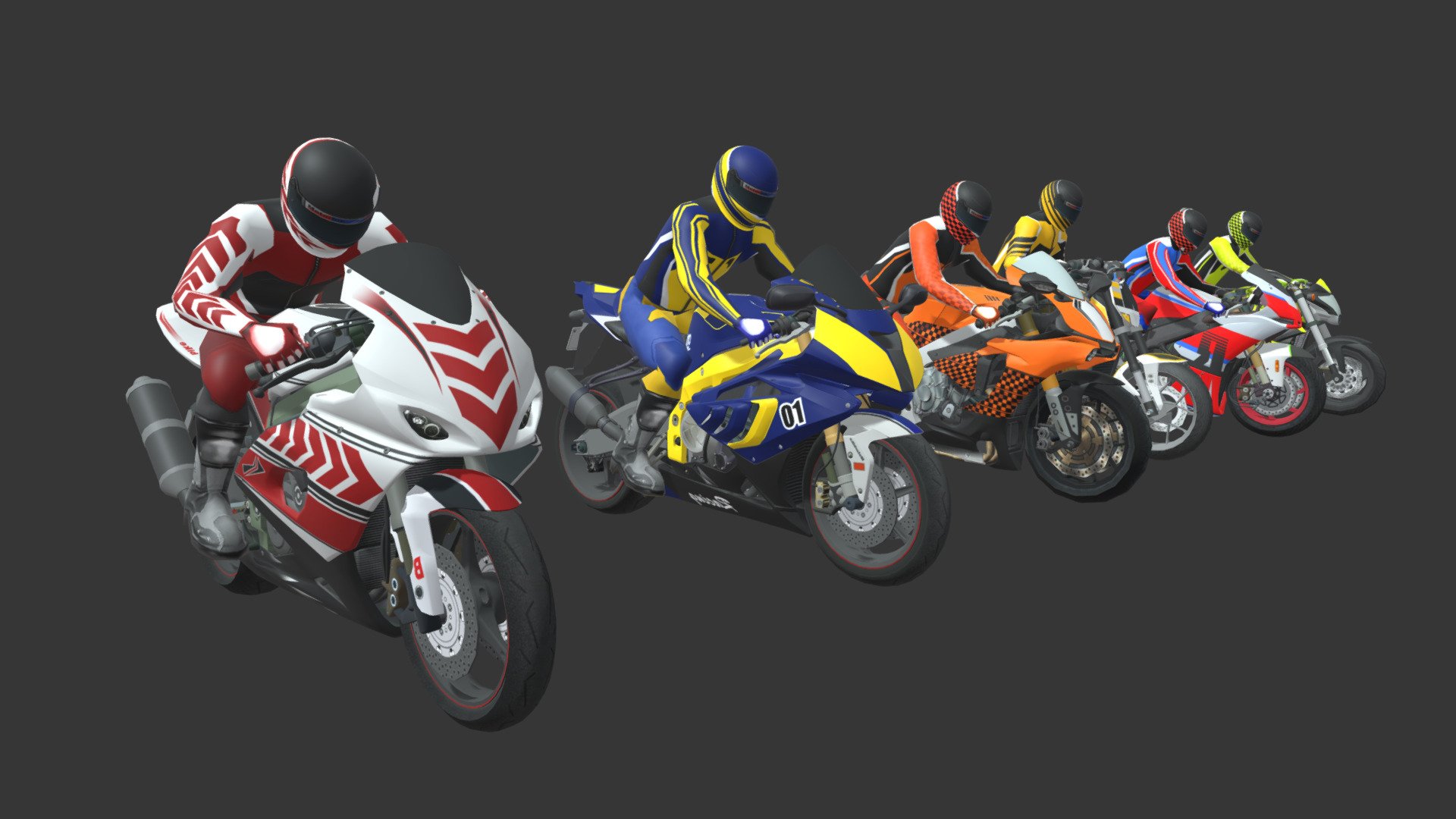 DragBikers - 3D model by sunil.linus1234 [0fa5147] - Sketchfab