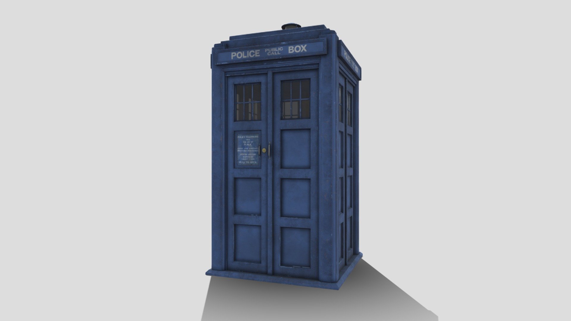 4th/ 5th Doctor's TARDIS - 3D model by Conor Norwood (@ConorNorwood ...