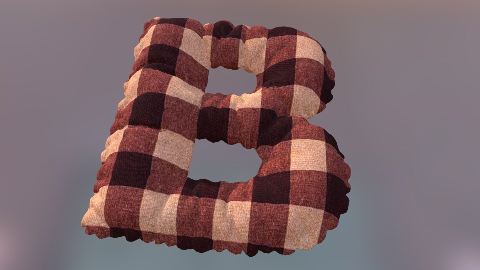 B-Shaped Pillow - Download Free 3D model by whywalk [0fa8268] - Sketchfab