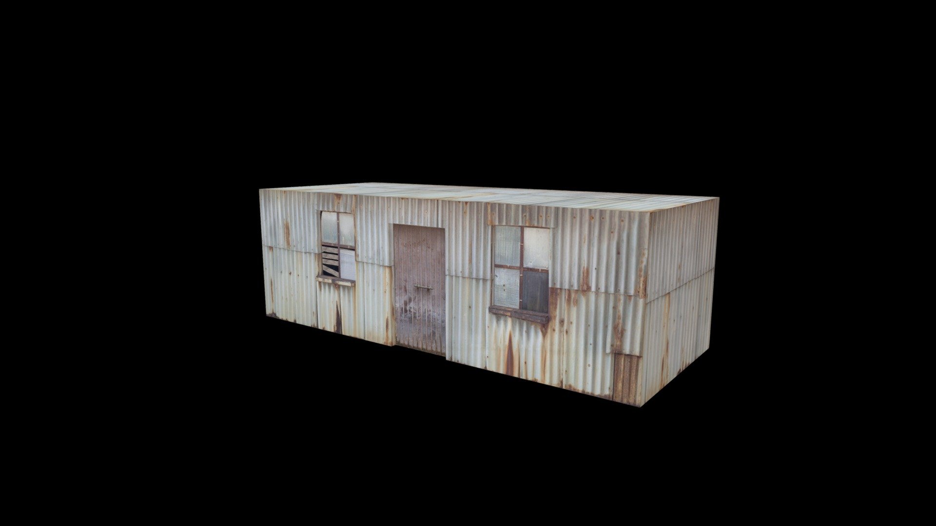Rusty Metal Shack House - 3D model by yxungsauce2 [0faadf4] - Sketchfab
