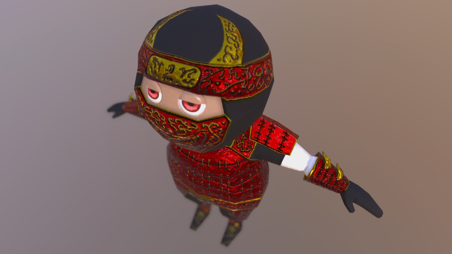 Ninja - 3D model by JikuAIGE [0faae89] - Sketchfab