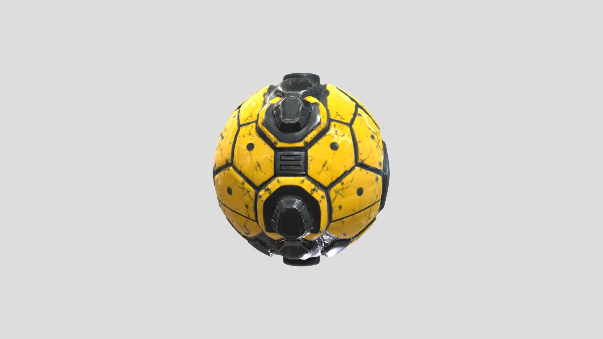 Futuristic Cyberpunk Low Poly Combat Orb - Download Free 3D model by ...