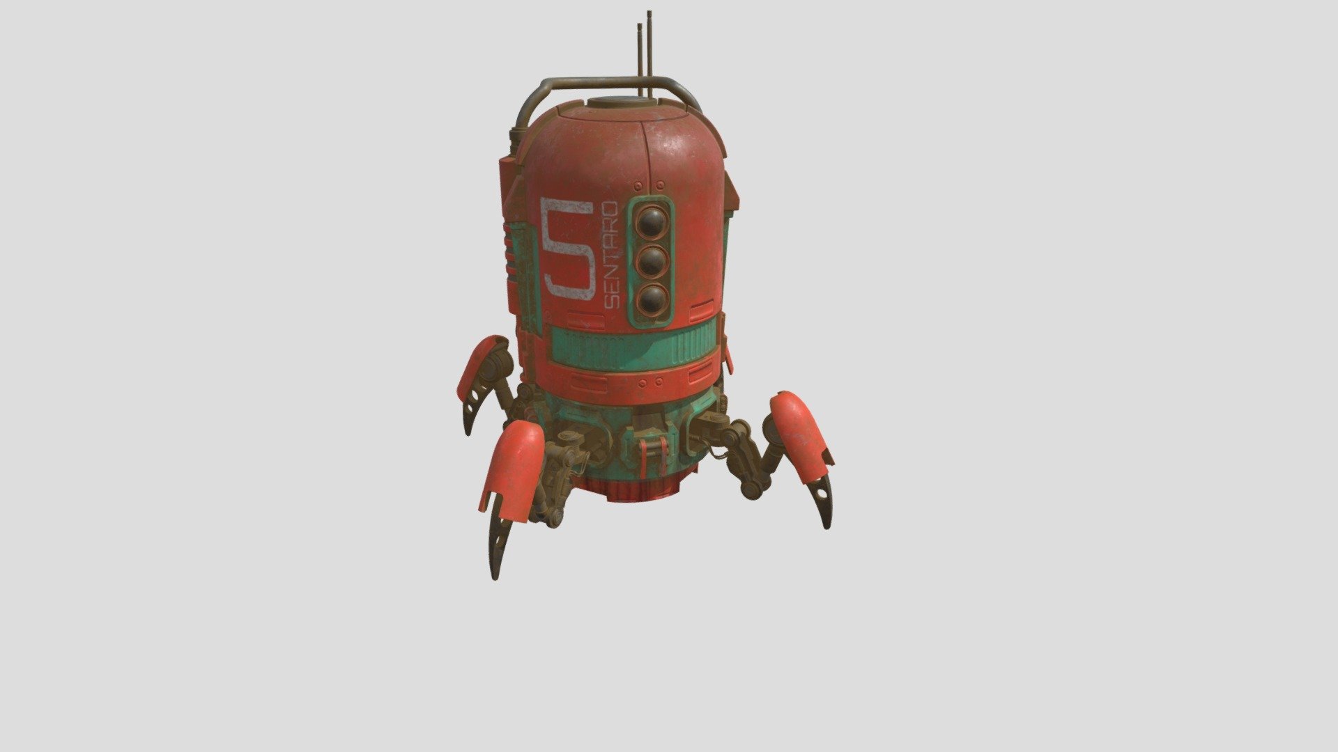 Spiderbot (substance painter exercise) - Download Free 3D model by ...